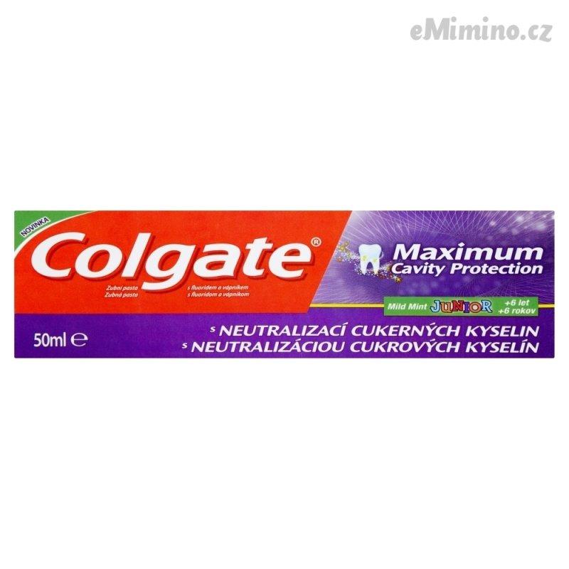 Colgate Maximum Cavity Protection Junior zubní pasta 50ml- Recenze a ...