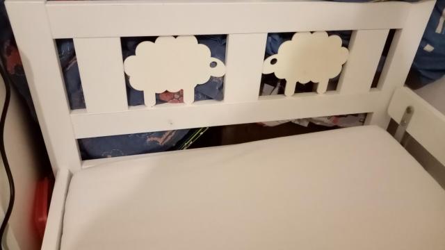 Dětská postel IKEA KRITTER, bílá, 70x160cm s matrací Ikea - bazar ...