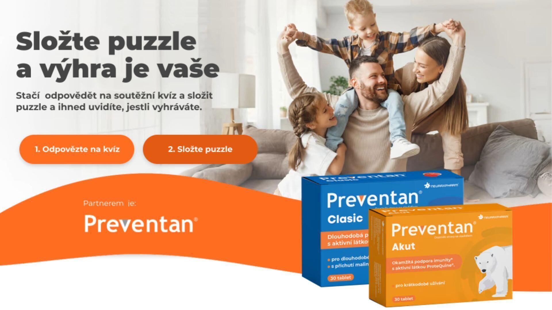 Pravidla soutěže: Odpověz, slož puzzle a vyhraj imunitu s Preventan ...