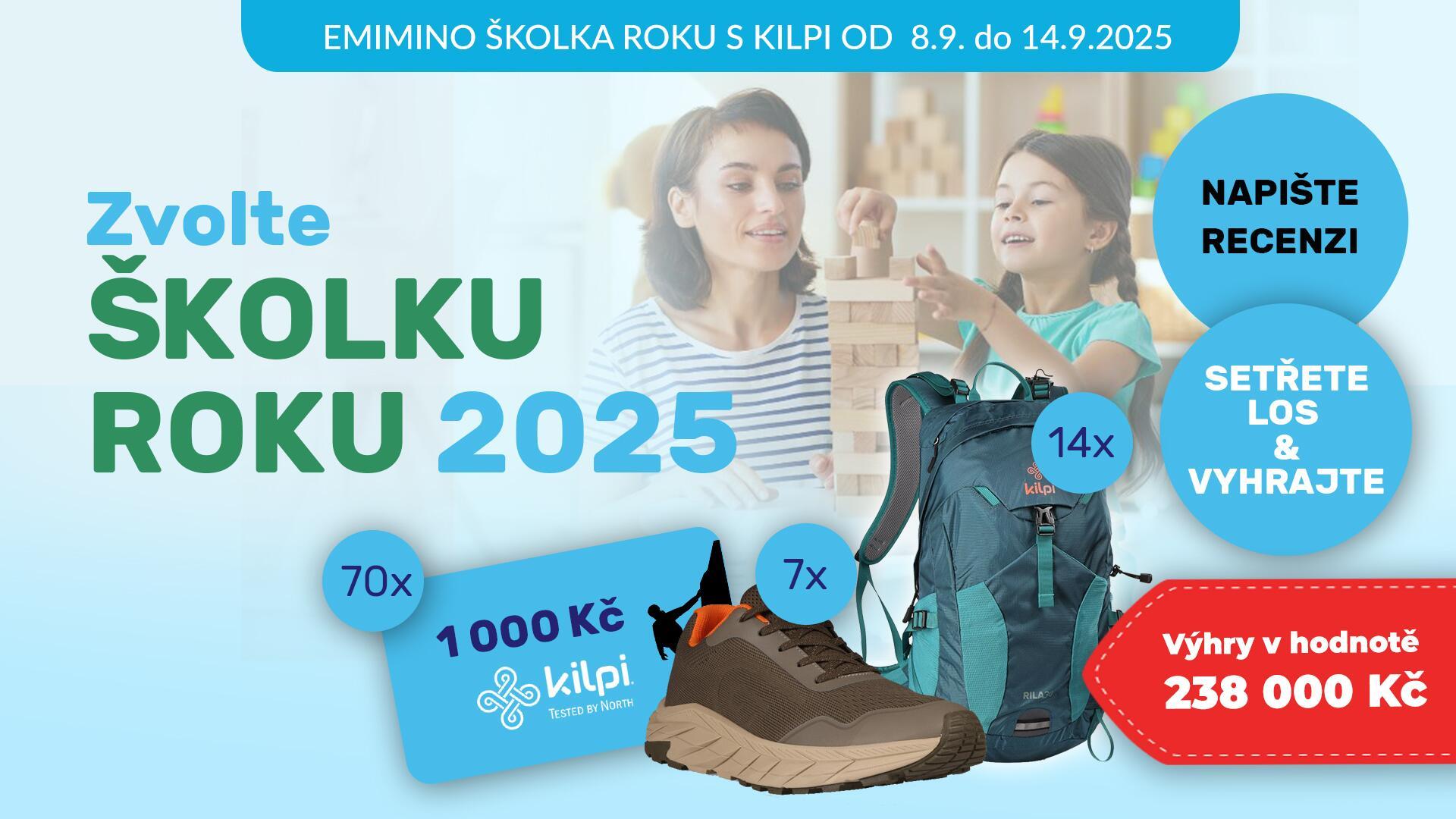 Úplná pravidla komunitní hry Školka roku s Kilpi 2025 - eMimino.cz